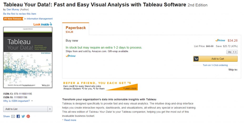 ‘Tableau Your Data! 2nd Edition’ Now Available! | Tableau Your Data!